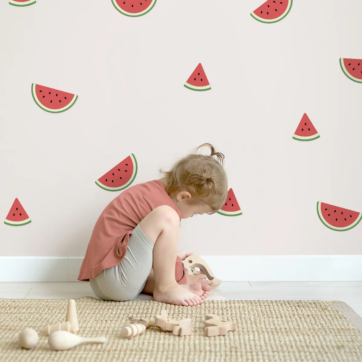 Veggdekor med vannmelon | Lekne og søte | Askeladden